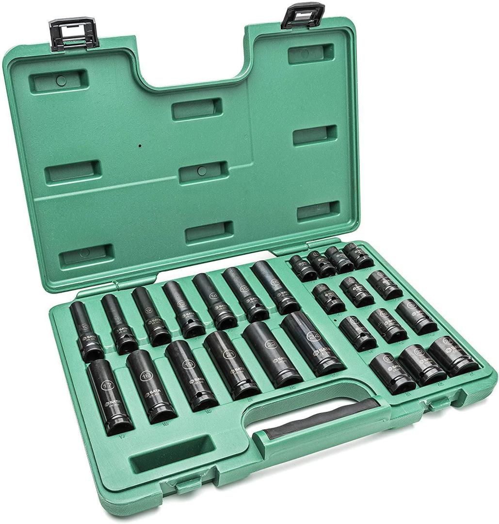Juego Copas de Impacto de Pared Delgada 1/2" 26pz - SATA Colombia